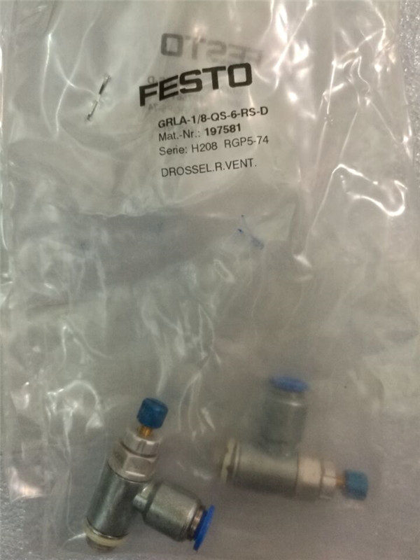 GRLA-1/8-QS-6-RS-D, 197581, Stock Flow Control Valve - Provide Stock Of Electronic Components