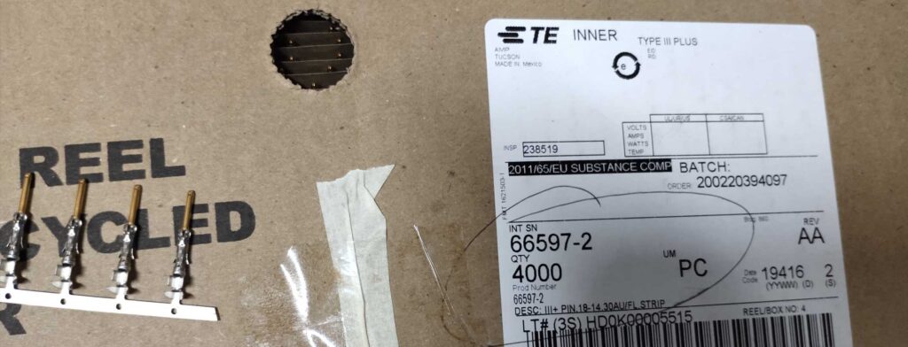 Stock, Tyco Terminal, 66597-2, New – Provide Stock Of Electronic Components